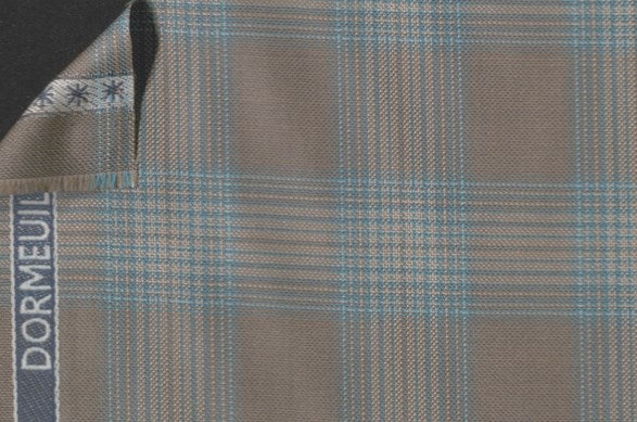 Beige Check 55% Wool 45% Silk (Ref-880125) – Dormeuil